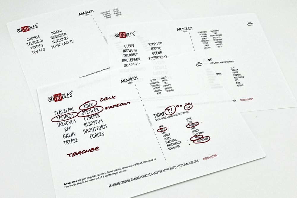 Puzzle games to solve, logic games and generators | 8 Doodles